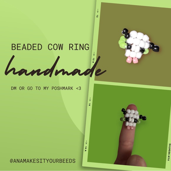 Jewelry | Beaded Cow Ring | Poshmark